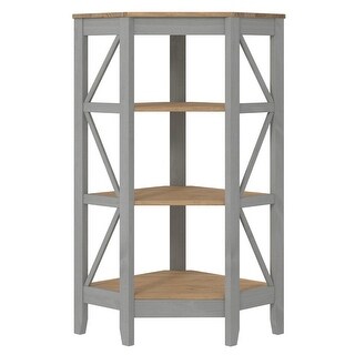 Wood Corner Bookcase 3 Shelf Corona - Bed Bath & Beyond - 43178771